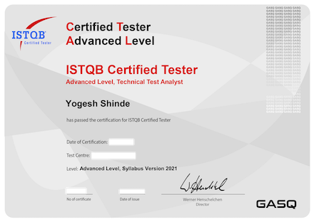 ISTQB Advance Level -Technical Test Analyst | ISTQB CTAL-TTA | TestoMeter