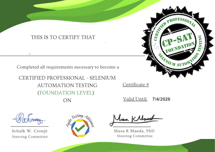 CP SAT Training & Certification Program at TestoMeter